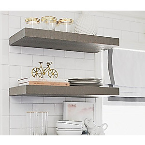 22" Long Heavy Duty Floating Shelf Hardware- Fits a 24" to 27" Shelf - Manufactured in USA