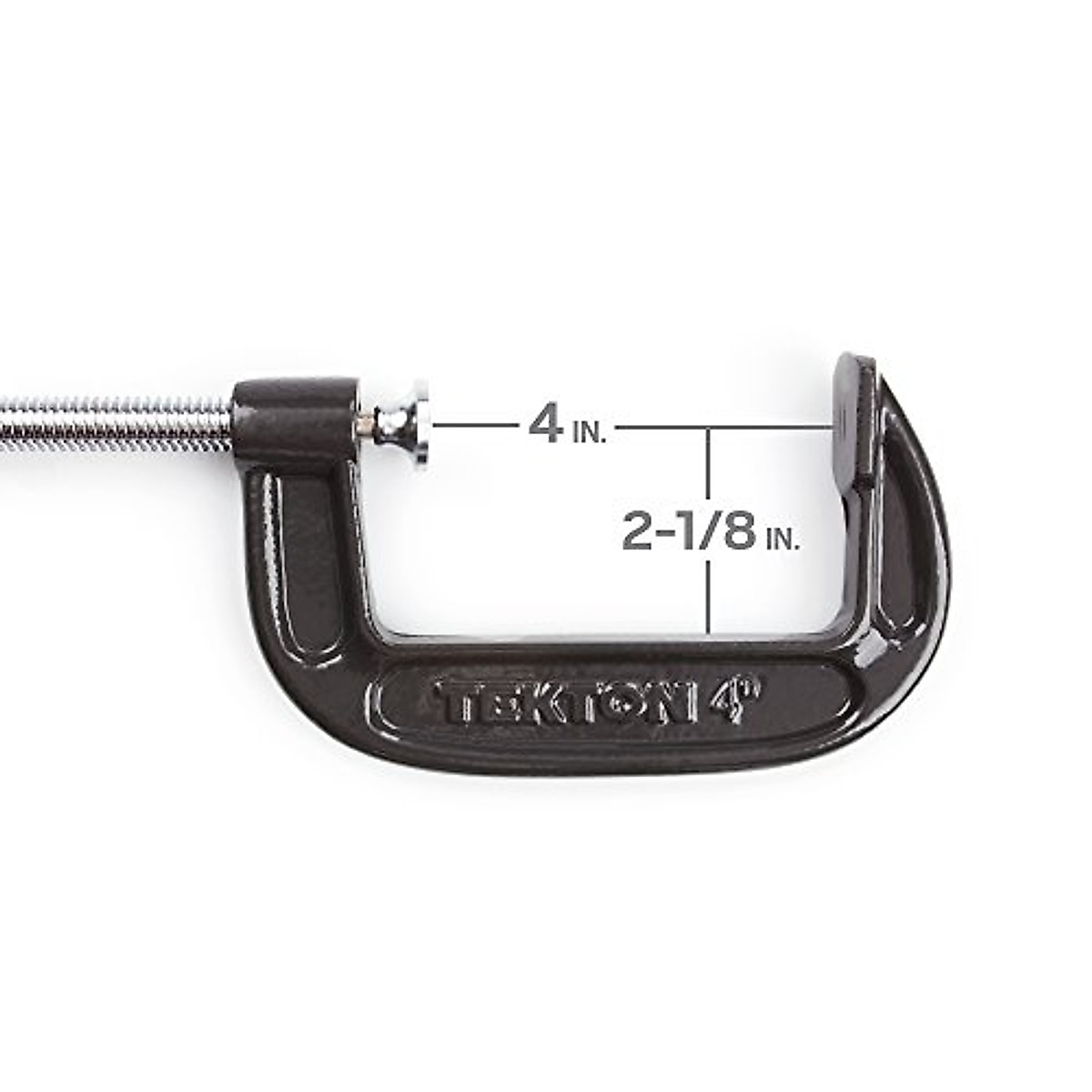 TEKTON 4 Inch Malleable Iron C-Clamp | 4017