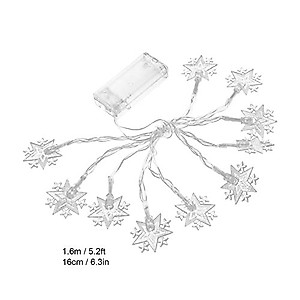 LED String Light, Decorative String Lamp, Curtain String Light 10LED 5‑Pointed Star String Light for Weddings Garden Home Christmas Trees
