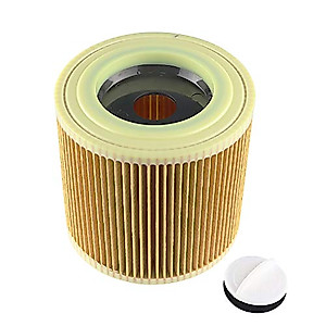 Wai Danie Cartridge Filter Wet & Dry Vacuum Cleaner Compatible with Karcher MV2 WD WD2 WD3 WD2.200 WD3.500 A2504 A2004 Replaces 64145520 (2)