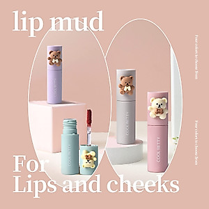 ICE LOVE Matte Velvet Lip Gloss, Velvet Fog Lip Muddy Texture,Long Lasting,Non-Stick Cup,Waterproof Feminine Lipstick, for Lips and Cheeks. (IL-21038x4)