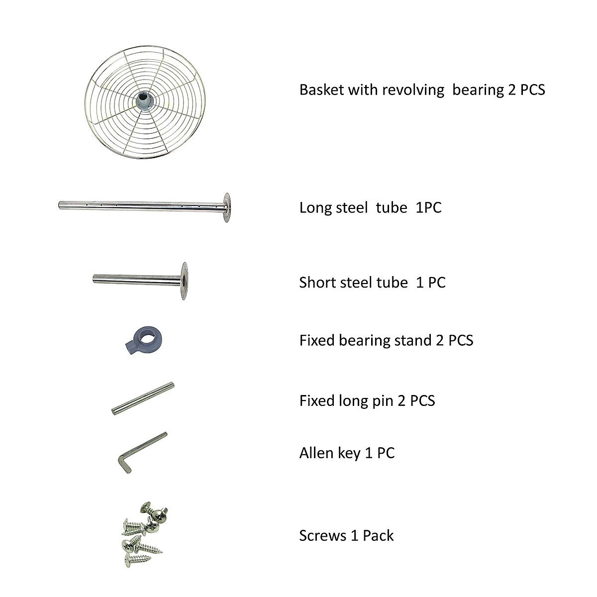 Dowell 4001 360D 30in H Wall Corner Lazy Susan ,Double Rack