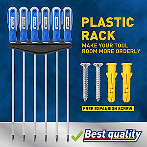 Amartisan 6-Piece Extra Long Torx Screwdrivers Set, length 12''(300mm) T10 - T30, Long Long star Screwdrivers Set