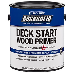 Rust-Oleum 312283 Deck Start Wood Primer, 1 Gallon, Clear, 128 Fl Oz (Pack of 1)