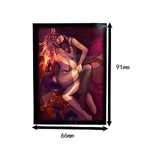 120 PCS/LOT Chandra Kissing Liliana Sleeves Anime Cards Sleeve Card Cover for Trading Cards TCG Board Games Protector