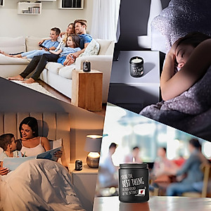 +1herolabs Scented Candles,Funny Candles for Men,Lavender Candles for Home,8oz-50hr Burn Time Soy Candles,Candle Gifts for Women,Long Lasting Candles for Men & Women in Black Jar Candle