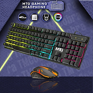 Gaming PC Computer, TechMagnet Cobra, Intel i5 12th Gen, GT 1030, 16GB RAM, 256GB SSD, 2TB HDD, 27 Inch 165Hz LED Gaming Monitor, RGB Peripherals, Webcam, Win 11 (Renewed)