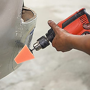 SEWACC Polishing Cone Car Buffers Polishing Kit Duffing 3 inch Car Hub Polishing Sponge Pads Polishing Wheel Foam Ball Sealing 6PCS/ Set for Aluminum Stainless Steel Car Care