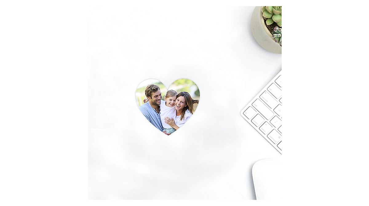 Personalized Heart Shaped Photo Magnet | Custom Gifts