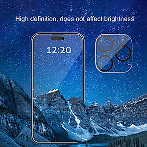 Ailun 3 Pack Privacy Screen Protector for iPhone 16 Pro Max [6.9 inch]+ 3 Pack Camera Lens Protector,Dynamic Island Compatible,Anti Spy Tempered Glass[9H Hardness]-HD [6 Pack]