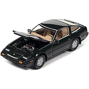 1984 300ZX Dark Green w/Black Stripes Classic Gold Collection Ltd Ed to 12480 pcs 1/64 Diecast Model Car by Johnny Lightning JLCG029-JLSP243 B