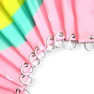 LB Sage Green Cactus Plant Shower Curtain Decor,Purple Flower and Succulent Botanical on Black Shower Curtains for Bathroom 60X72 inch Polyester Fabric Bathroom Decoration Bath Curtains Hooks Included