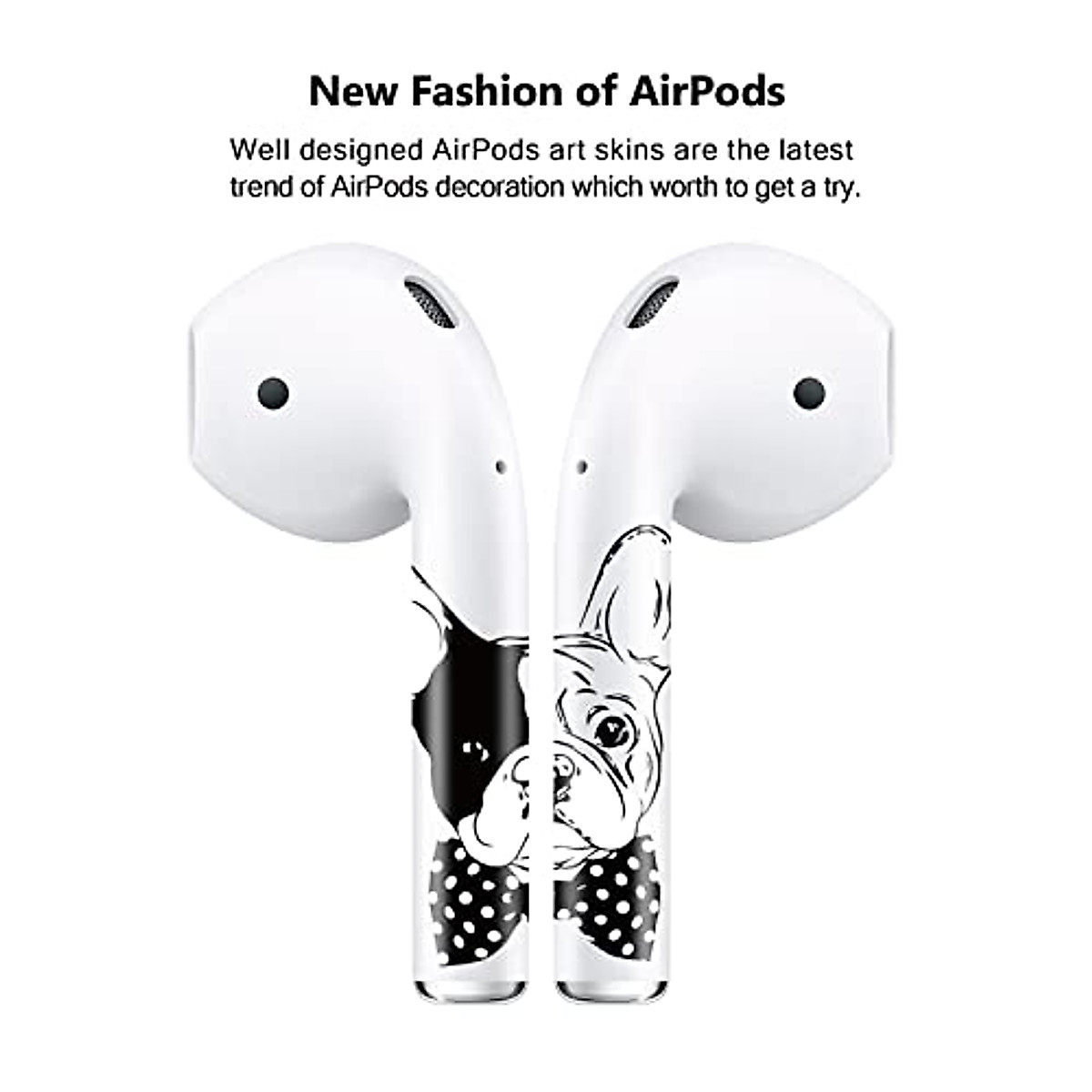 ROCKMAX Holographic Stickers for AirPods 2, Premium Butterfly AirPods Skins, New AirPods Wrap Skin with Built-in Applicator (245LS)