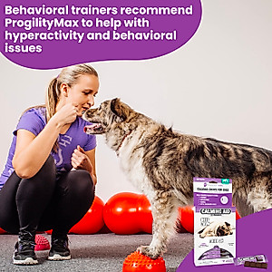 Nootie ProgilityMAX Calming Aid Chews for Dogs, Maximum Strength Calming Support for Dogs with Melatonin, 12 Single-Serve Bars, 4 Chews Per Bar