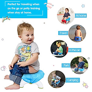 Disposable Potty Liners Compatible with OXO Tot 2-in-1 Go Potty 45 Counts Super Absorbent Potty Refill Bags Leak-Proof Bags fit Most Kids Portable Potty