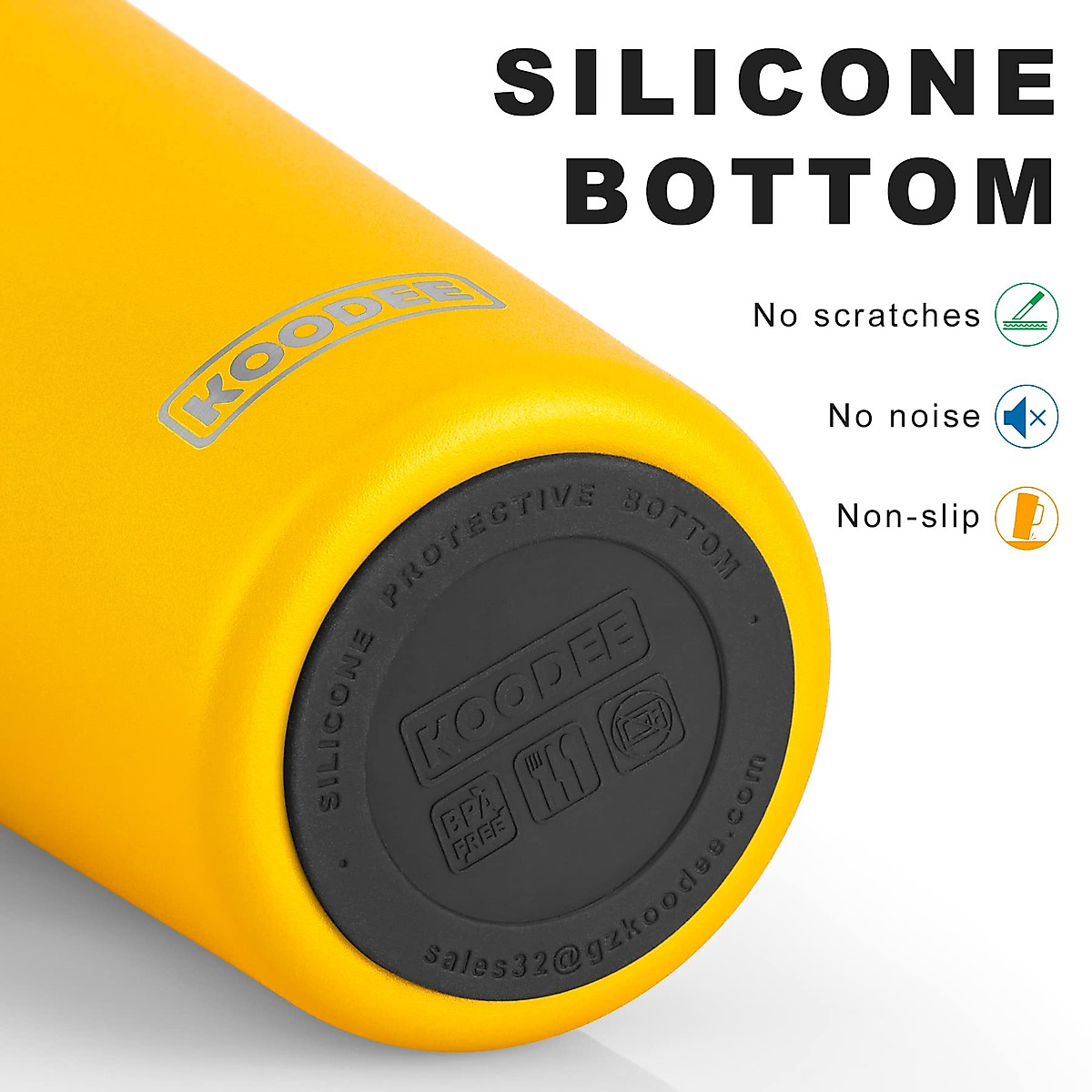 koodee Coffee Mug with Handle- 24 oz Insulated Coffee Travel Mug With Handle-Stainless Steel Vacuum Camping Mug Coffee Tumbler（Wine Red）