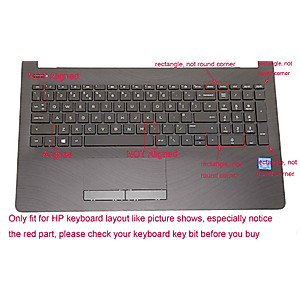 Keyboard Cover Compatible with 15.6" HP Pavilion x360 15-BR075NR, HP Envy X360 15M-BP012DX 15M-BP011DX 15M-BQ021DX, HP Pavilion 15-bs 15-bw 15-cb 15-cc 15-cd Series, 17.3" HP Envy 17M-AE111DX (Purple