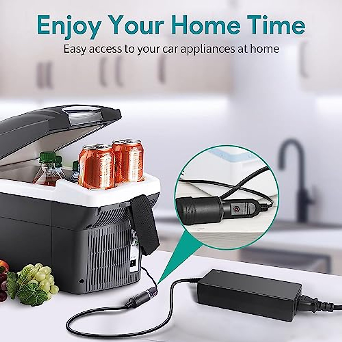 TAIFU DC Converter 12V 10A 120W Power Supply Adapter Car Cigarette Lighter Socket Power Adapter DC Transformer for Car Vacuum Cleaner, EUHOMY ‎CF-45 Car Refrigerator, Inflator and Other Car Devices