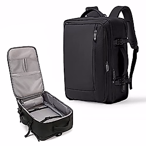 Yostorrie Large Travel Backpack for Men Women, 40L Airline Approved Carry on Backpack as Personal Item Size, Expandable Suitcase Backpack with Shoe Compartment, Waterproof Business Bag for 17in Laptop