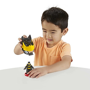 Fisher-Price Imaginext DC Super Friends Batman Toy Head Shifters Batwing & Figure Set for Preschool Pretend Play Kids Ages 3+ Years
