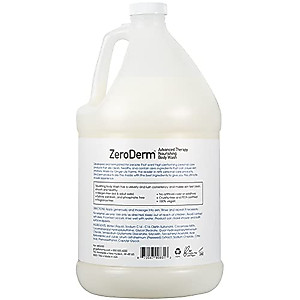 Ginger Lily Farms Botanicals ZeroDerm Advanced Therapy Nourishing Body Wash, 100% Vegan & Cruelty-Free, Fragrance Free, 1 Gallon (128 Fl. Oz.) Refill