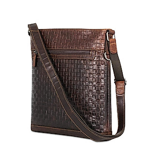 Voyager Woven Crossbody Bag #WF312 (Brown)