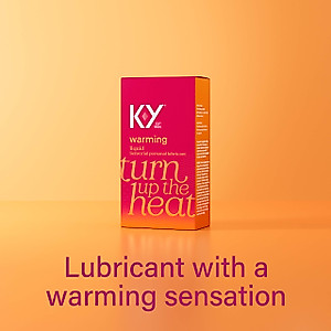 K-Y Warming Liquid Lube, Sensorial Personal Lubricant, Glycerin Based Formula, Safe to Use with Latex Condoms, For Men, Women and Couples, 1 Oz (Pack of 4)