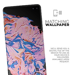 DesignSkinz Liquid Abstract Paint V3 Protective Vinyl Decal Wrap Skin Cover Compatible with The Samsung Galaxy S20 (Screen Trim & Back Glass Skin)