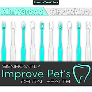 H&H Pets Toothbrush for Small Dogs & Cats - Soft and Small Toothbrush Designed for Cats, Puppies, and Small Breed Dogs Like Teacups, Chihuahuas, Yorkshire, and Poodle, 8 Count Pack