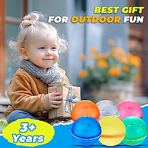 Tizikcon 24 PCS Reusable Water Balloons, Refillable Magnetic Water Balls for Outdoor Games, Self Sealing Water Splash Bomb Quick Fill for Summer Fun, Pool Beach Toys for Kids Ages 3-12