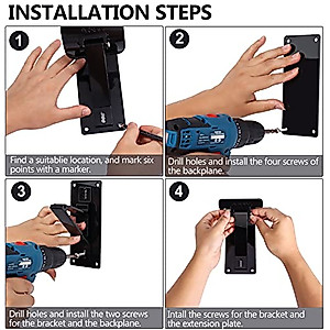 RV Awning Support Roller Cradle Center Support for RV Camper Awning, Black