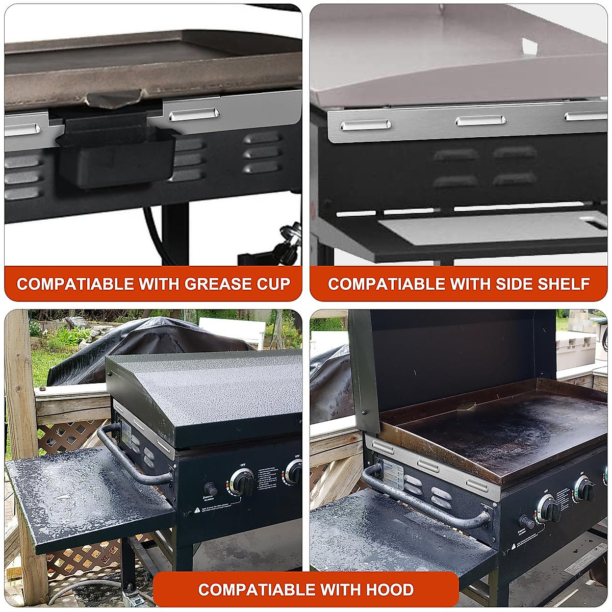 Demao Wind Guard for Blackstone Griddle 28 Inch, Griddle Accessories Fit for Blackstone Grills, Magnetic Wind Screen for Blackstone Griddle to Protect Flame, Hold Heat, Gas Saving