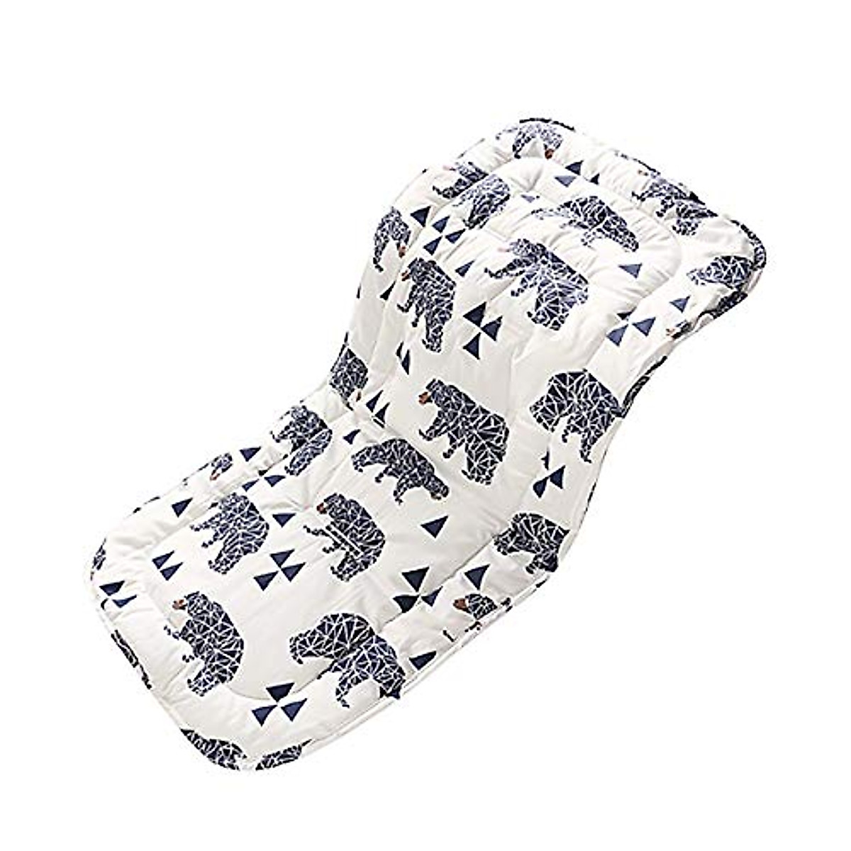 SONARIN Baby Stroller Seat Liner,100% Cotton Universal Seat Cushion Pad for Pushchair,Pram,Stroller,Buggy and Car Seat,Infant Cushion Pad(Elephant)