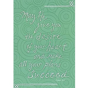 Designer Greetings May He Give You The Desire Of Your Heart Religious Graduation Congratulations Card