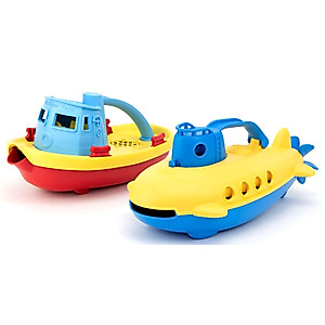 Green Toys Tug Boat & Submarine Combo Pack