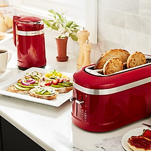 KitchenAid KMT5115ER 4-Slice Manual High-Lift Lever Toaster, Empire Red
