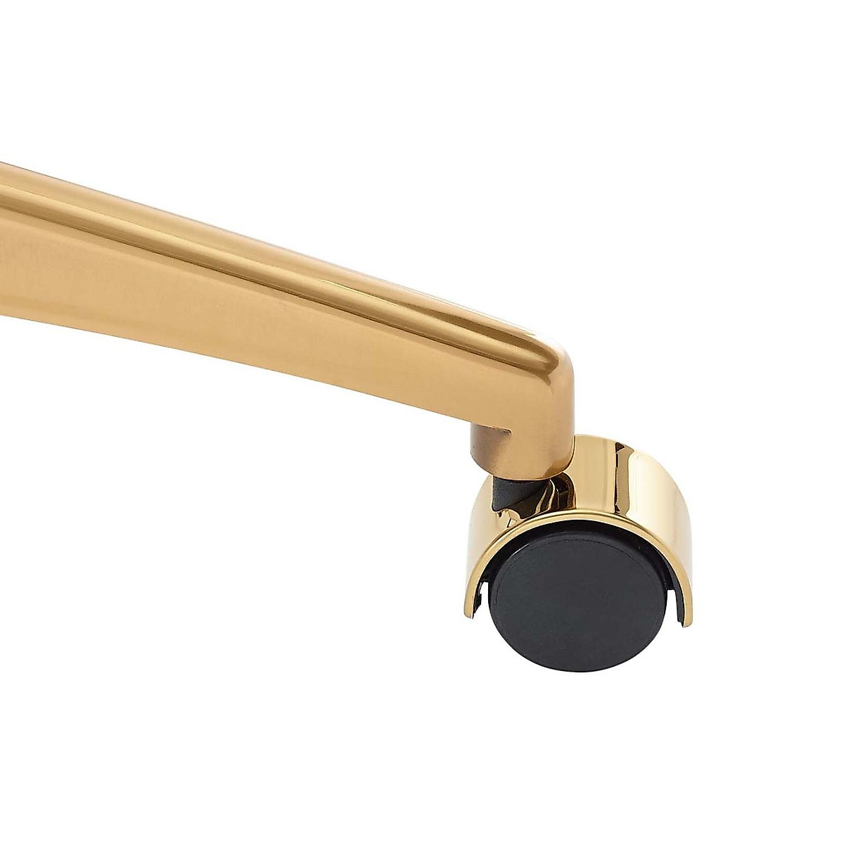 Modway Jive Ribbed Performance Velvet Mid Back Armless Computer Desk Swivel Office Chair in Gray