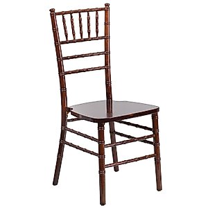 Flash Furniture HERCULES Series Fruitwood Chiavari Chair, 18"D x 15.75"W x 36.25"H, Set of 1