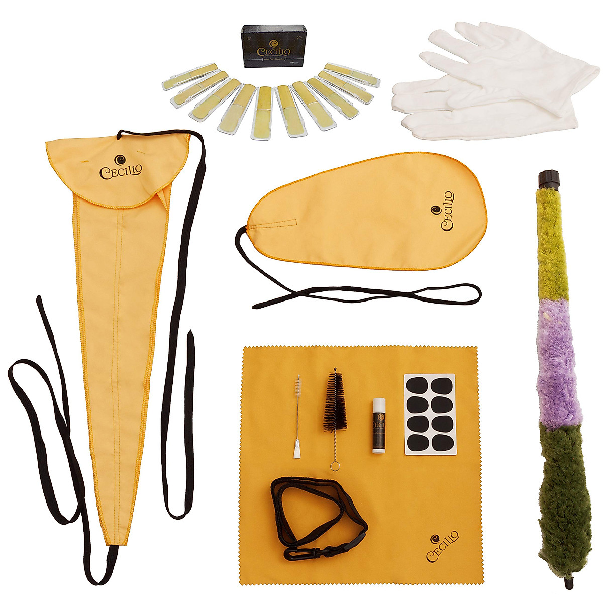 Mendini By Cecilio Alto Saxophone - E Flat Saxophones w/Case, Mouthpiece, Stand, Reeds & Cloths