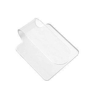 2Pcs Makeup Hand-held Palette Professional Clear Acrylic Makeup Mixing Tray Palette for Foundation Eyeshadow Powders Cosmetics Nail Art Manicure Palette