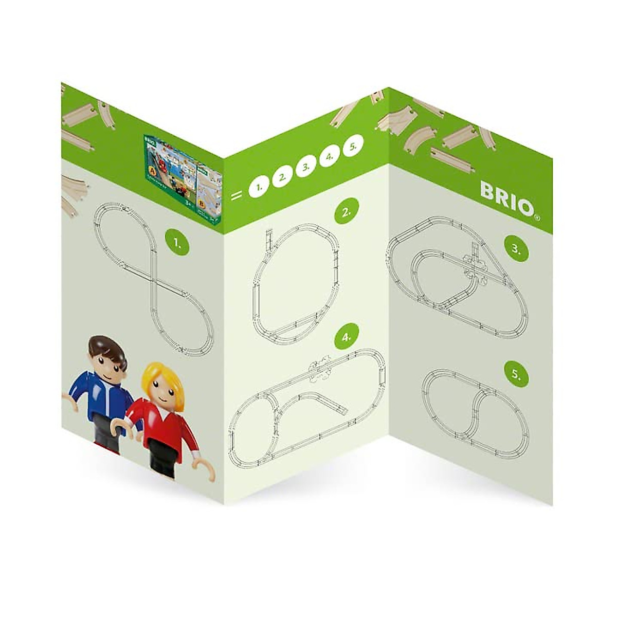 BRIO World - 33773 Railway Starter Set | 26 Piece Toy Train with Accessories and Wooden Tracks for Kids Age 3 and Up - Green
