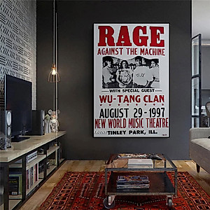 YWVWY The Machine Poster with Special Guest Music Art Wall Canvas Picture Print Modern Family Bedroom Decor Posters 12x18inch(30x45cm)