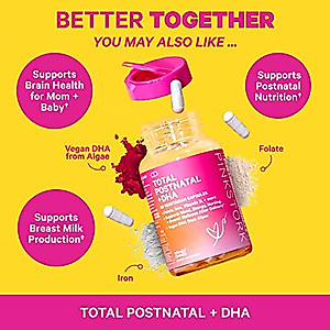 Pink Stork Lactation Tea: Organic Strawberry Hibiscus Nursing Tea, Fenugreek, Fennel, & Goat's Rue for Breast Milk Supply, Breastfeeding Essentials, Postpartum Essentials, Women-Owned, 24 Cups