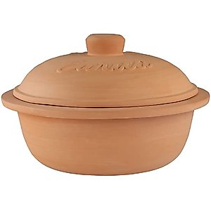 Eurita Clay Roaster, Non-Stick Dutch Oven, Versatile Cooking Vessel With Free Recipe Guide, 4 Quarts