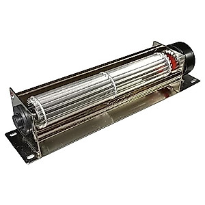 Xscorpion TF8 8-Inch Cross Flow 12-Volt Cooling Fan with Mounting Tabs, Stainless Steel