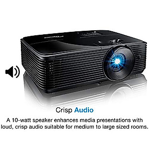 Optoma X400LVe XGA Professional Projector | 4000 Lumens for Lights-on Viewing| Presentations in Classrooms & Meeting Rooms | Up to 15,000 Hour Lamp Life | Speaker Built in