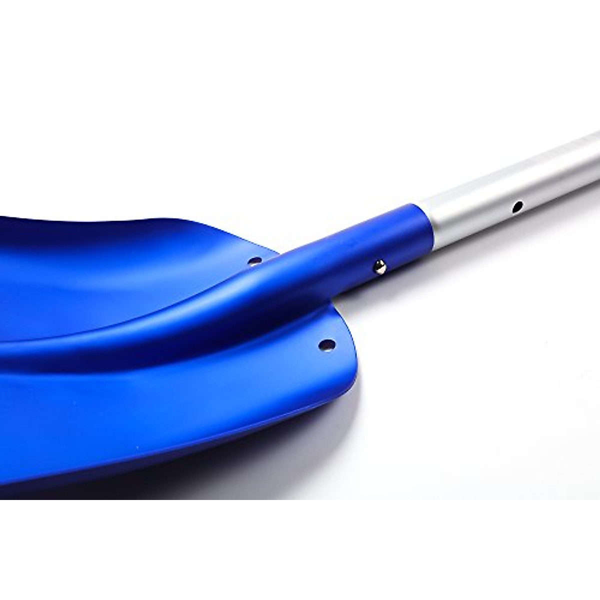 MQUMSA Portable Colorful Telescopic Aluminum Car Adjustable Extended Edition Snow Shovel (Blue + Silver)