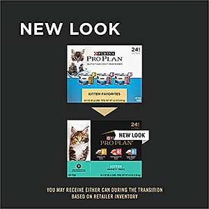 Purina Pro Plan High Protein Wet Kitten Food Variety Pack, DEVELOPMENT Kitten Favorites - (24) 3 oz. Cans