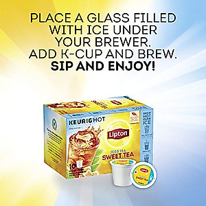 Lipton Southernn Sweet Tea K-Cups, Black Sweet Tea, 12 Pods