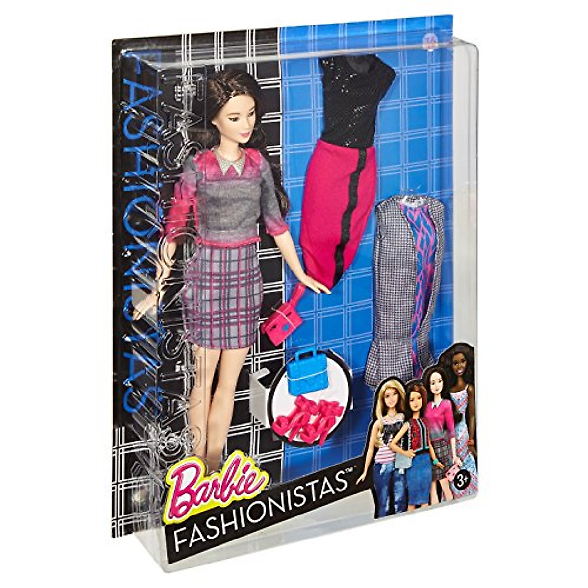 Barbie Fashionista Asian Doll with 2 Additional Outfits